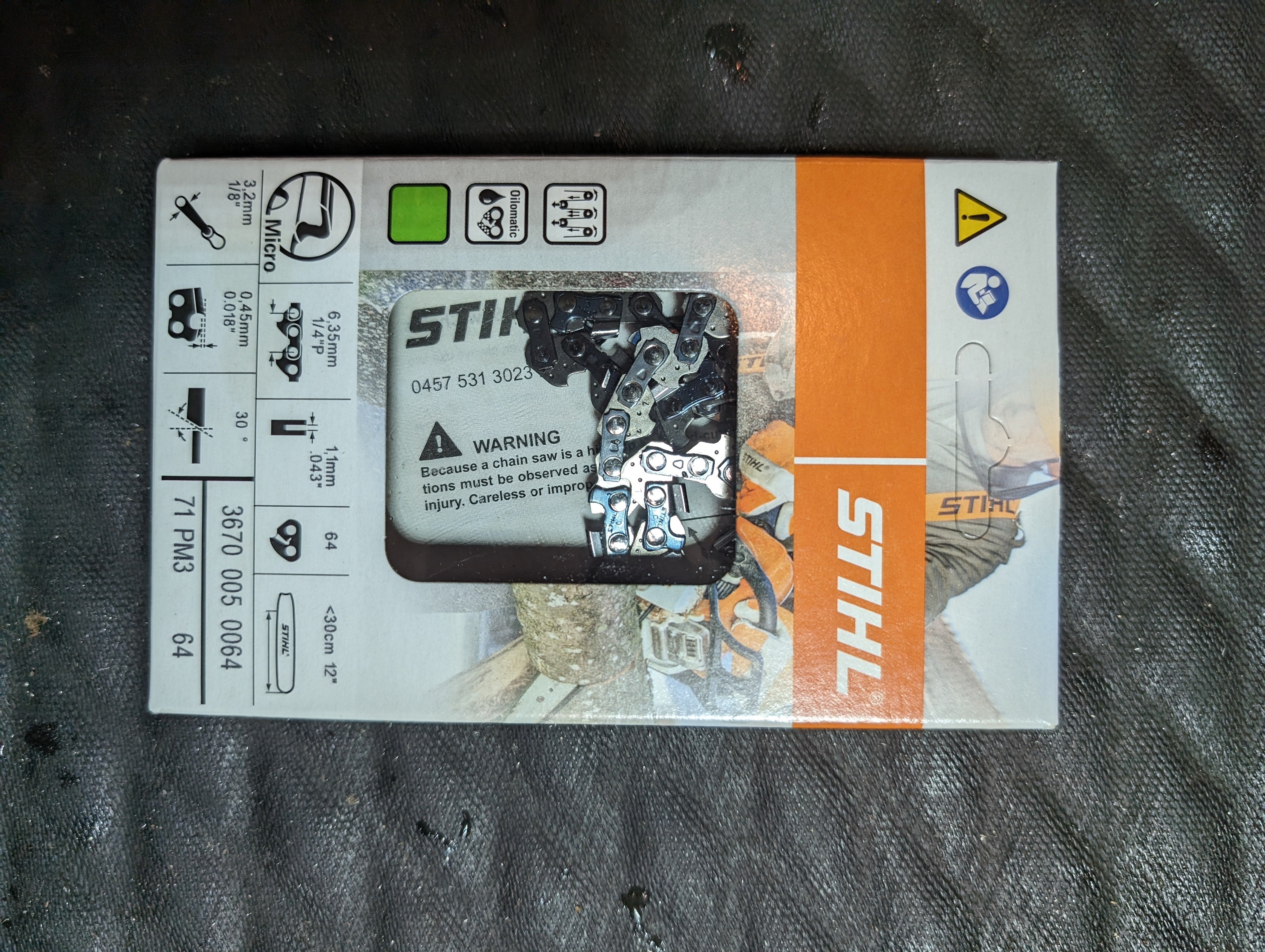 12" STIHL Chainsaw Chain 1/4 .043 64 DL – Red Beard Saws - Stoeckel Stacks